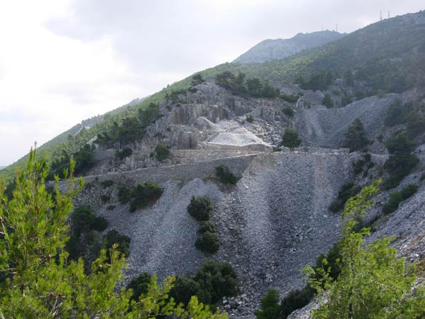 The Old Marble Quarry in Dionysos