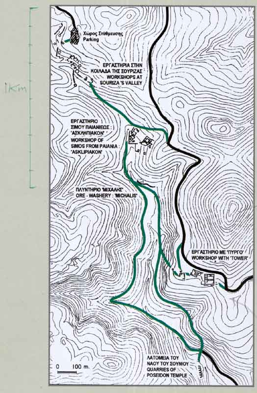 Maps & directions for the Lavrio area