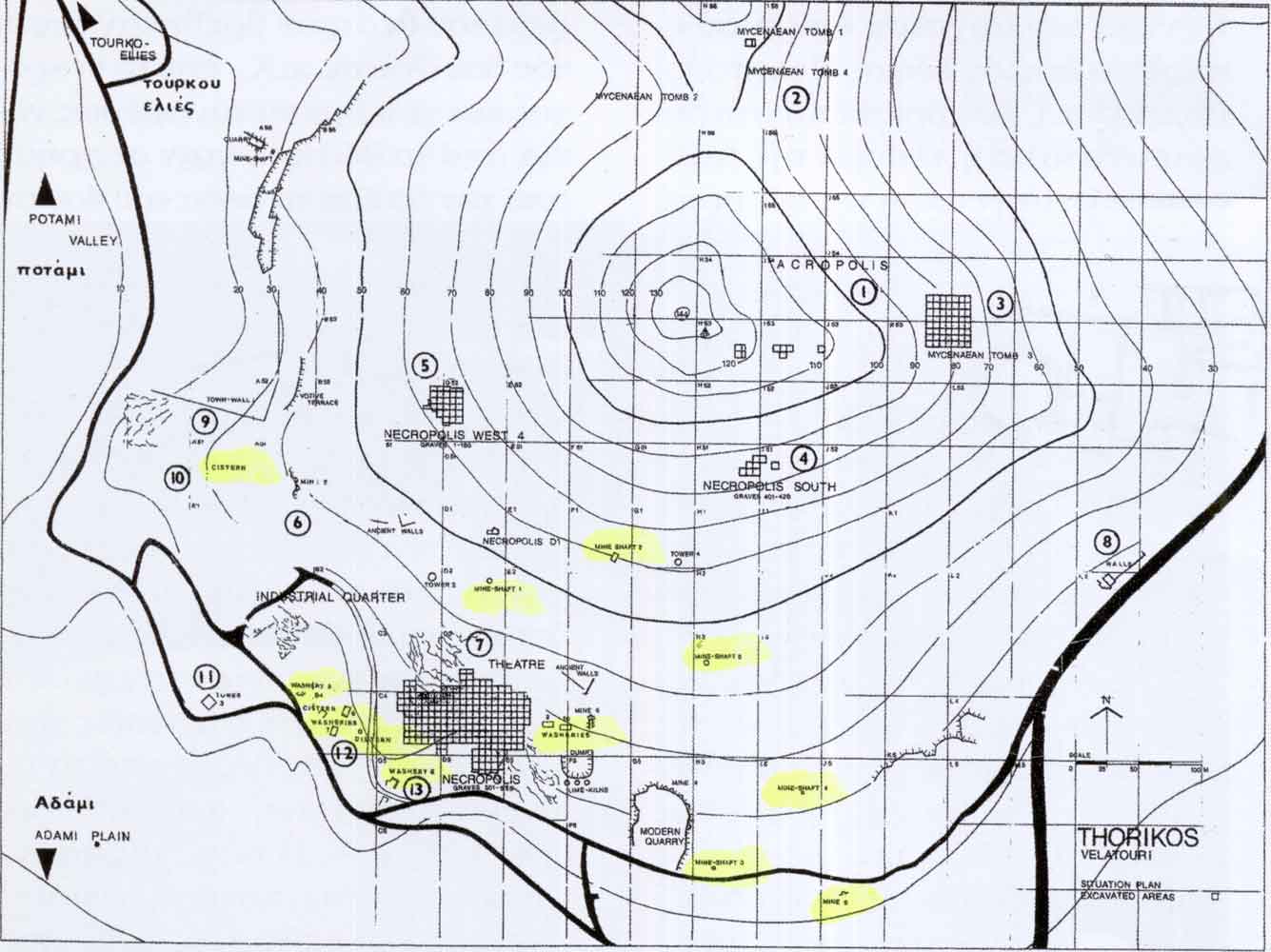 Maps & directions for the Lavrio area